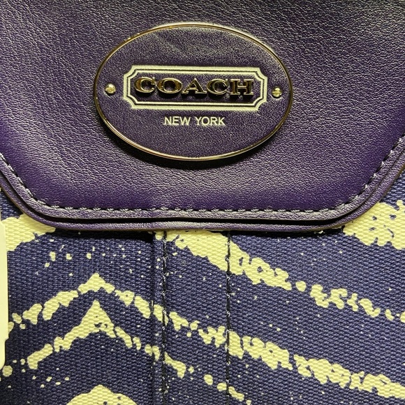 Coach | Bags | Coach Purple Legacy Print Medium Carryall Bag Nwt | Poshmark
